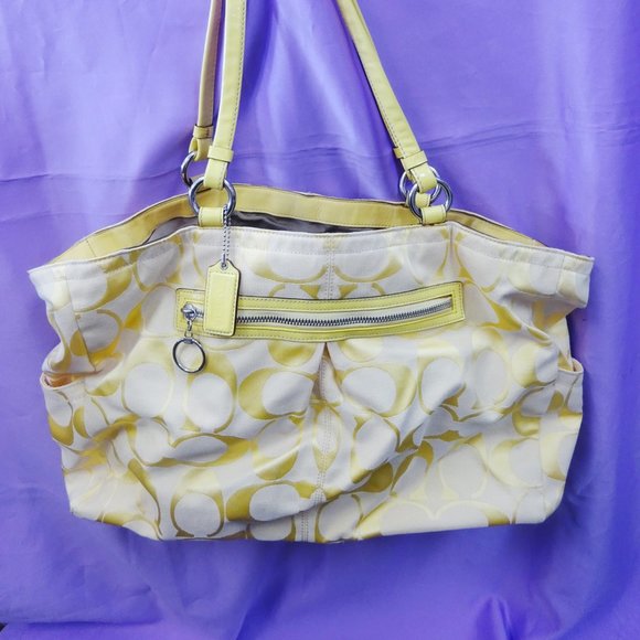 Coach | Bags | Coach Designer Gabby Signature Tote Bag F4863 | Poshmark